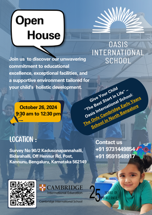 About Oasis - Oasis International School, ISO 21001:2018 certified
